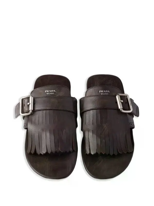 Prada Shuffle Sandals - Brown