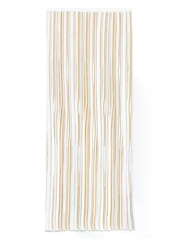 Giambattista Valli Midi Ribbed Skirt - Gold