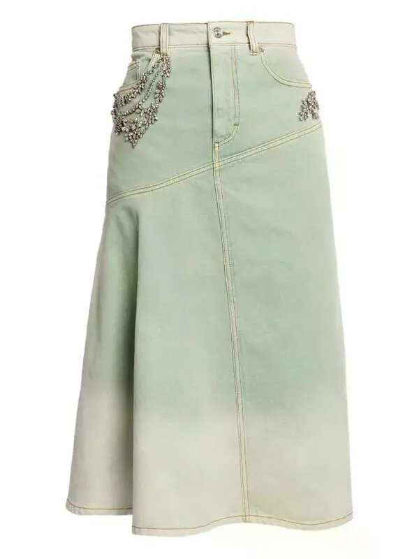 Erdem Draped Midi Skirt