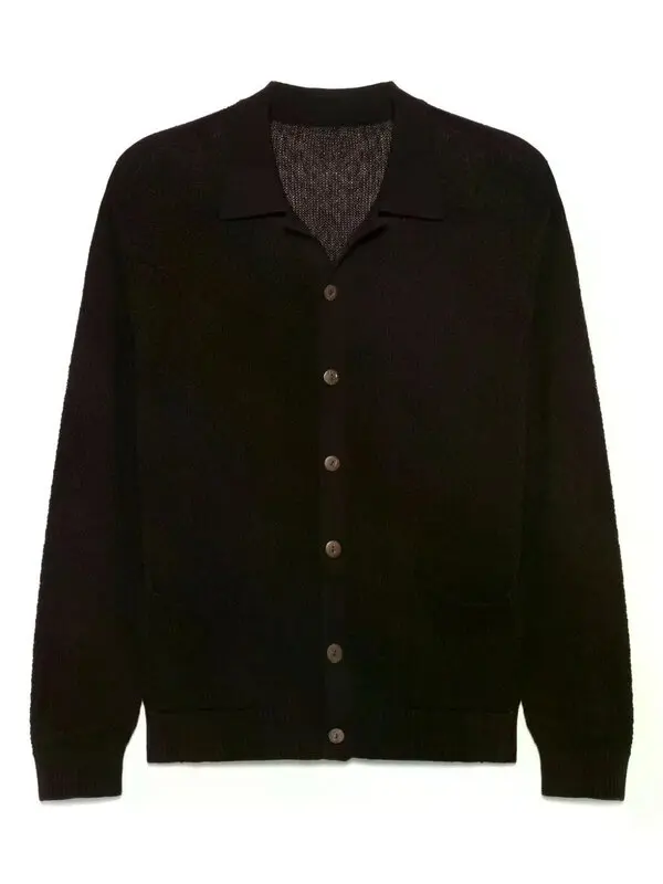 Isa Boulder Buttoned Cardigan In Brown - 38% Off | Editorialist