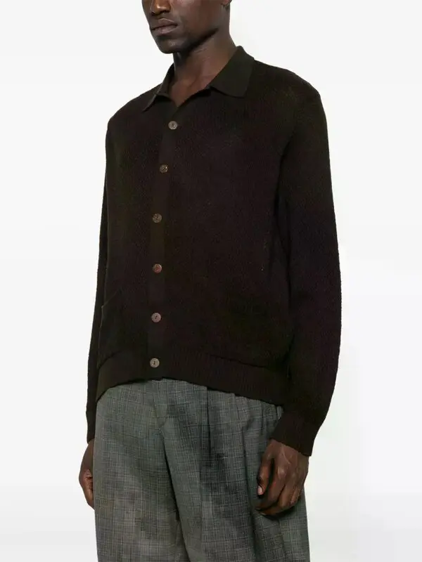 Isa Boulder Buttoned Cardigan In Brown - 38% Off | Editorialist