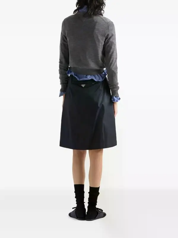 Prada Pleated Midi Skirt