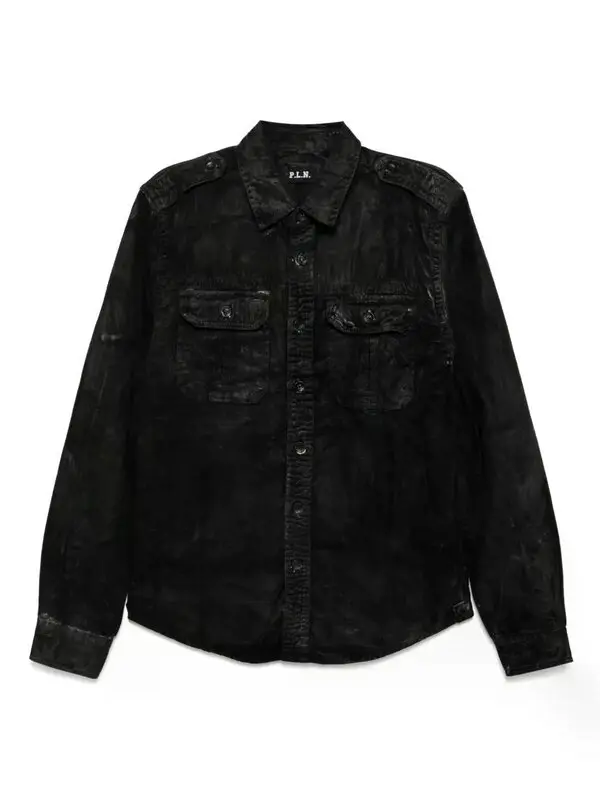 P.L.N. Cotton Shirt - Black