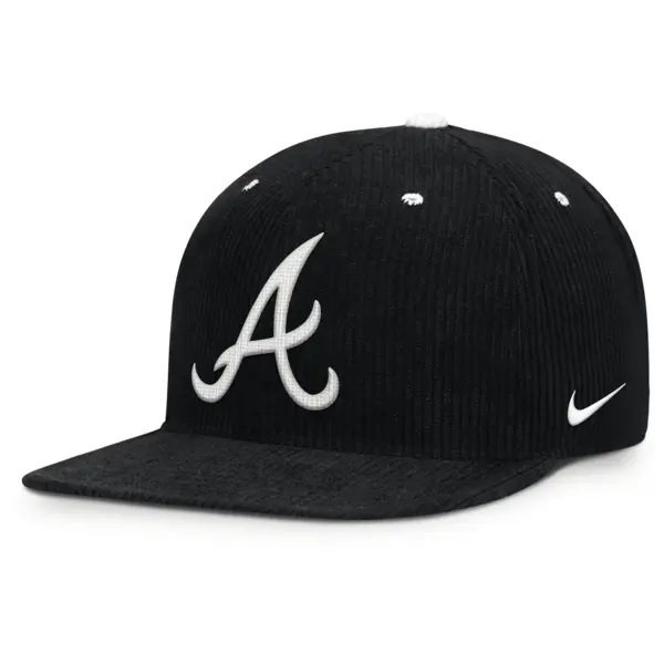 Nike Atlanta Braves Mlb Pro Adjustable Hat - Black