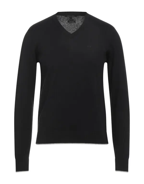 Armani Exchange Sweater Cotton Blend - Black