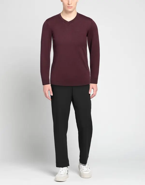 Armani Exchange V-neck Long-sleeve Sweater - Red
