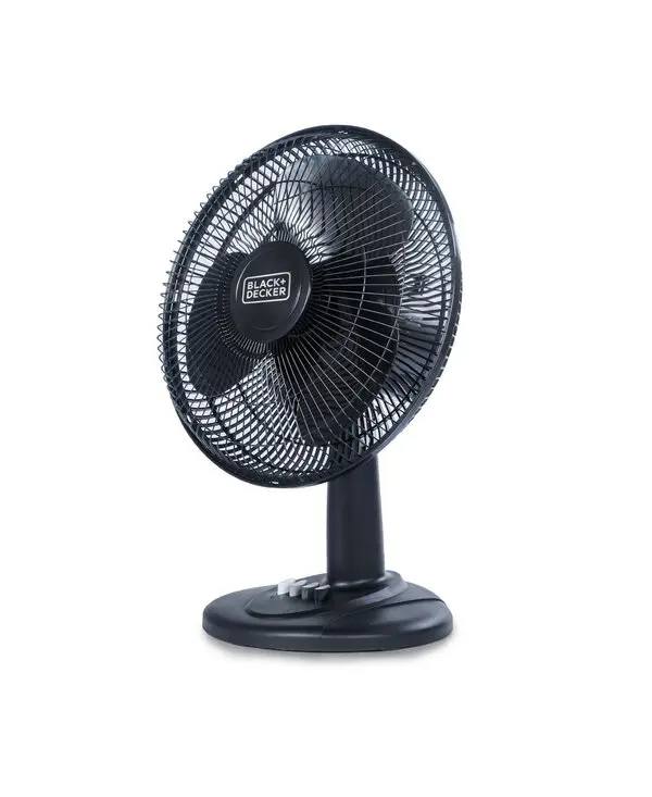 BLACK + DECKER Decker Desk Fan For Home And Office - Black
