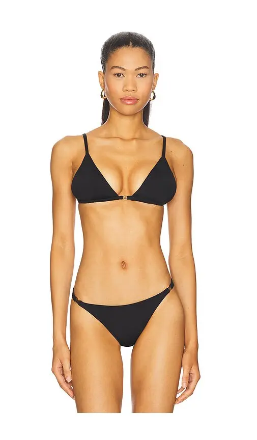 ANINE BING Bellamy Bikini Top - Black