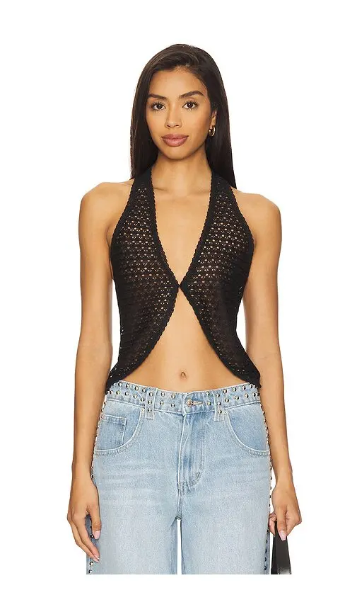 LOVERS AND FRIENDS Tanya Cropped Halter Top