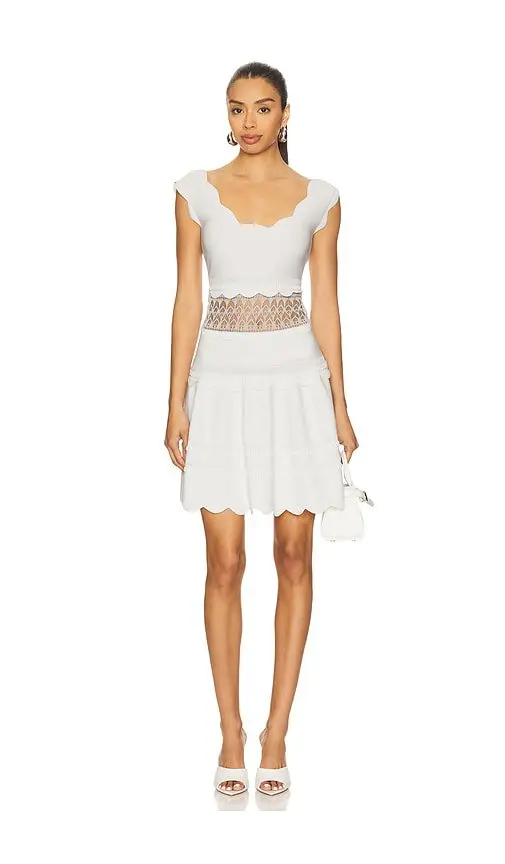Alexis Hopper Dress - White