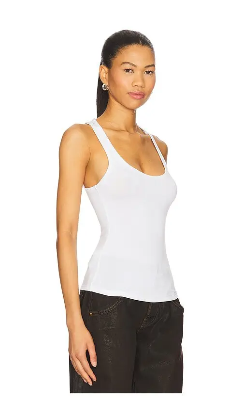 EB DENIM Lucy Racerback Tank - White