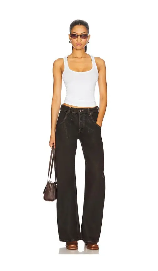 EB DENIM Lucy Racerback Tank - White