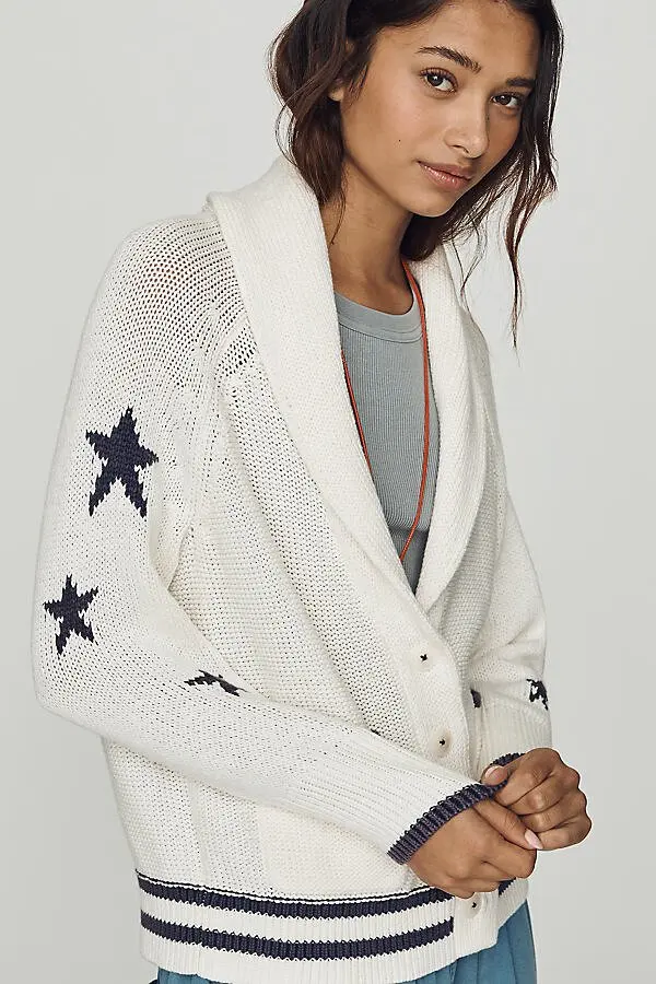 Maeve Lawson American Flag Cardigan