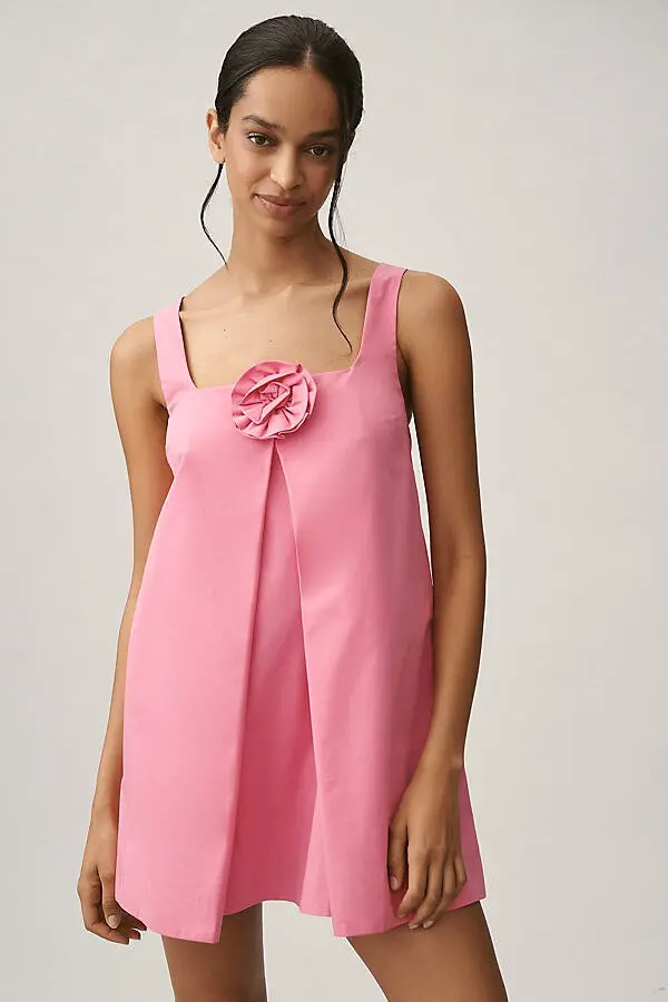 Sunday In Brooklyn Sleeveless 3d Floral Mini Dress In Pink - 68% Off |  Editorialist