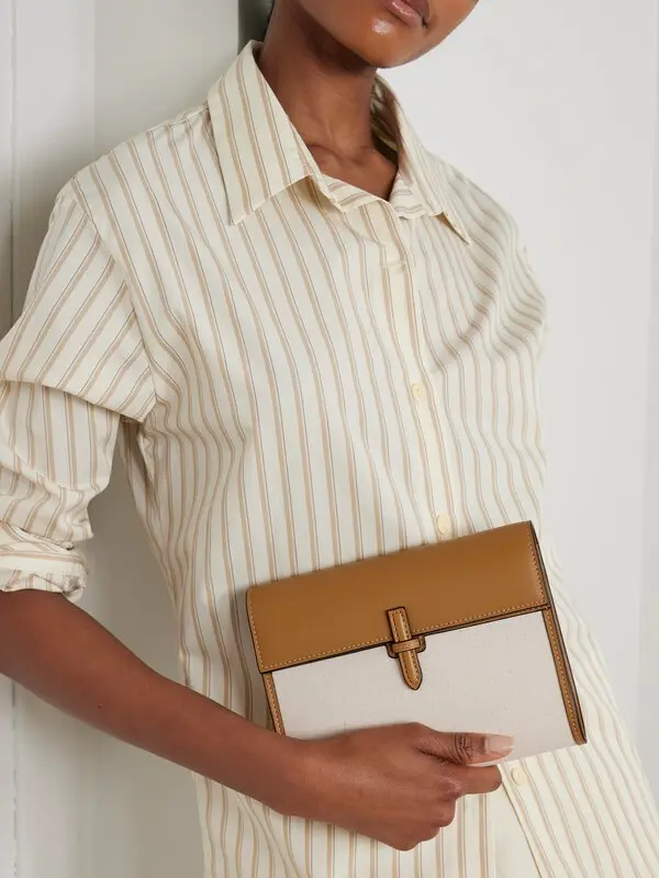 HUNTING SEASON Canvas And Leather Clutch