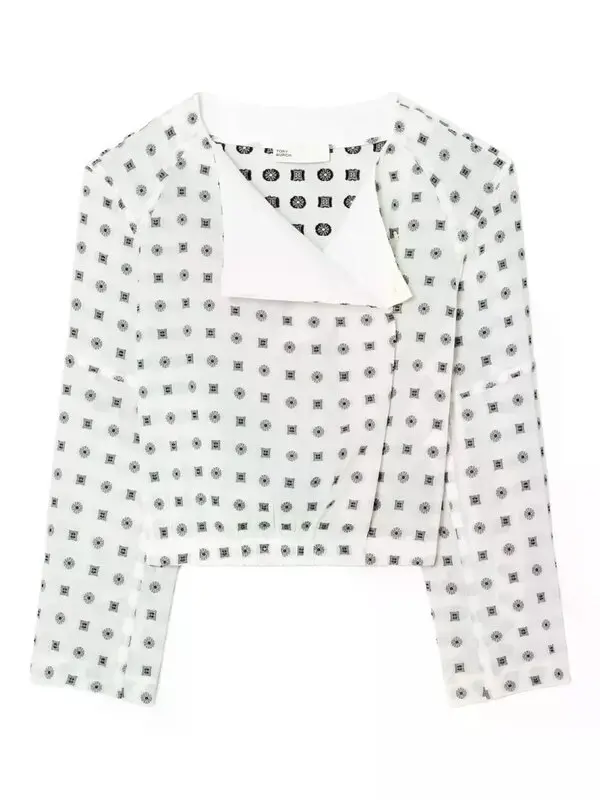 Tory Burch Polka-dot Wrap Top