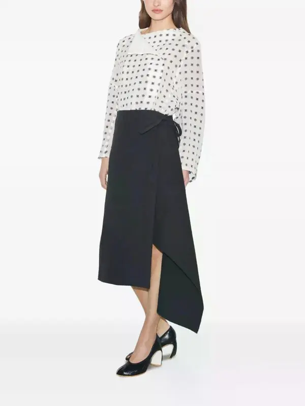 Tory Burch Polka-dot Wrap Top