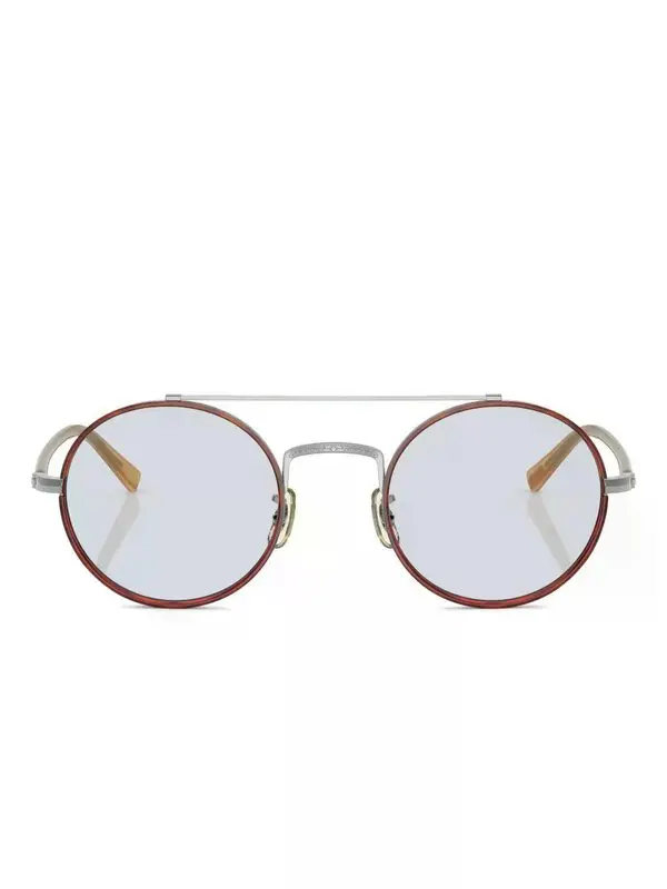 Oliver Spencer Round-frame Eyeglasses - Brown
