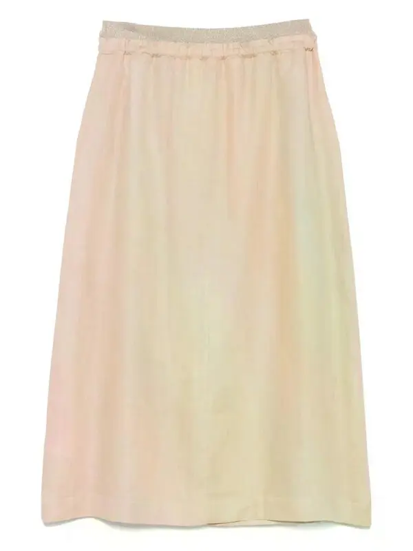 GRAN SASSO Linen Midi Skirt