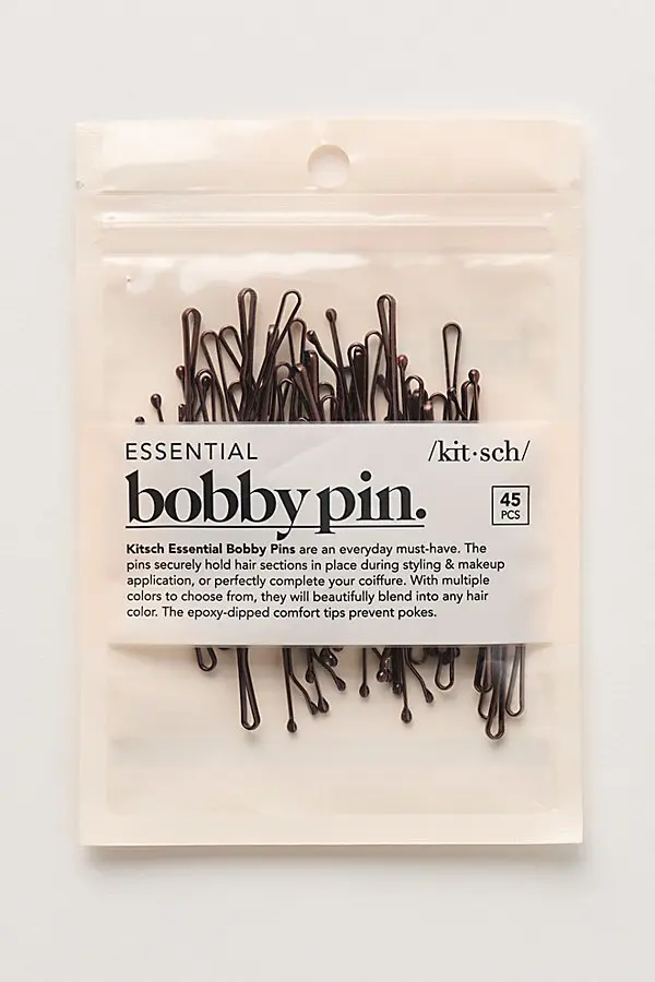 KITSCH Essential Bobby Pins - Brown