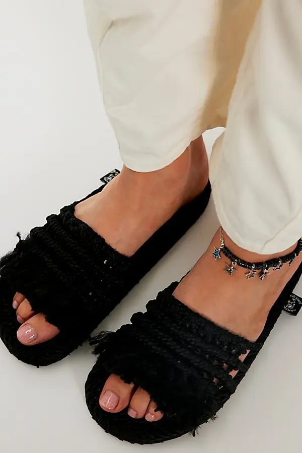 NOMADIC STATE OF MIND Crescent Coast Slide Sandals - Black