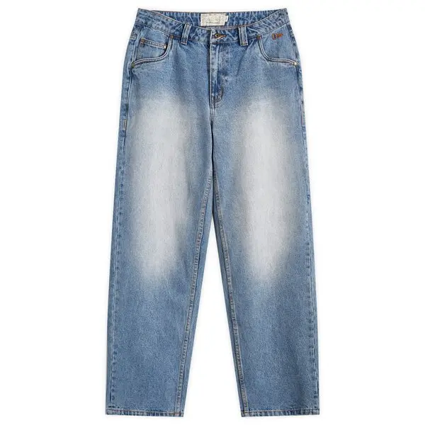 DIME Classic Relaxed Denim Pants - Sandblasted Blue