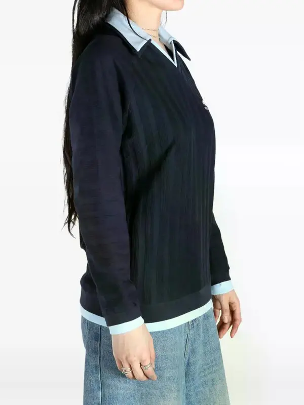 トップス SHUSHU/TONG striped knitted top Shushu/Tong Striped Knitted Top In Blue - 16% Off | Editorialist