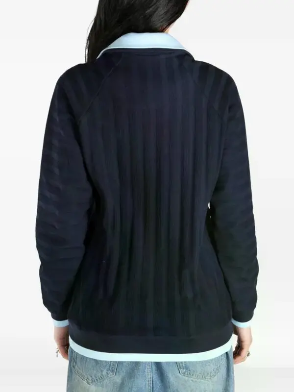 Shushu/Tong Striped Knitted Top In Blue - 16% Off | Editorialist