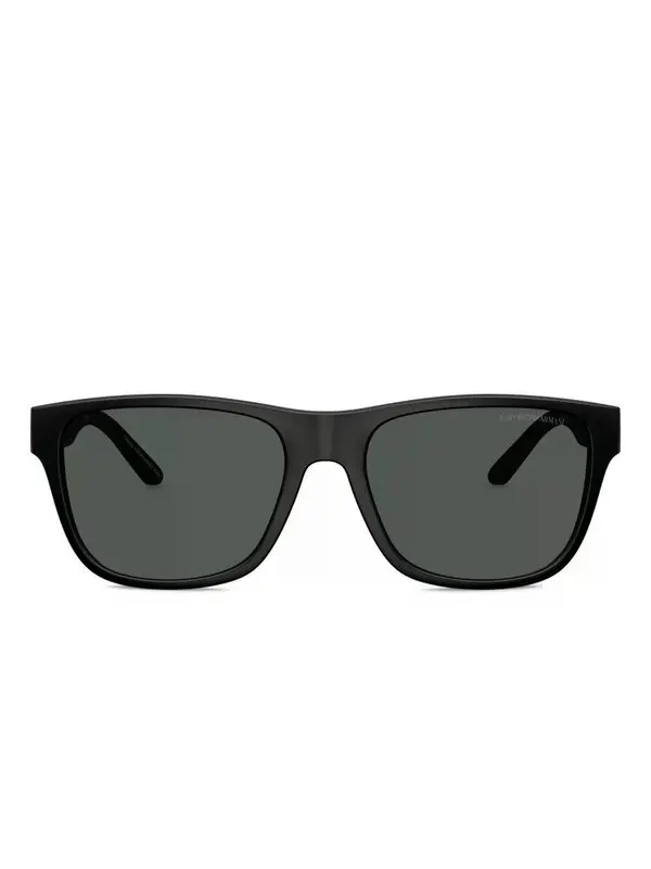 Emporio Armani Logo-print Sunglasses - Black