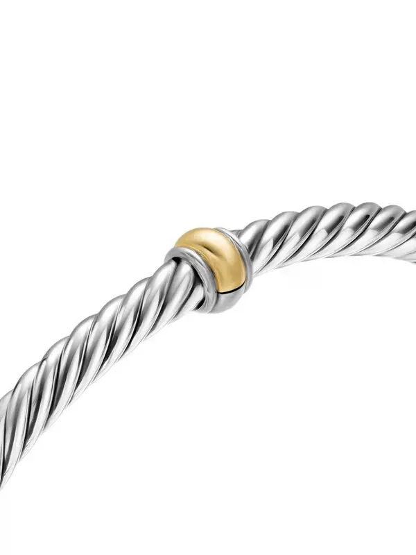 David Yurman 14k Yellow Gold Cable Flex Station Bracelet