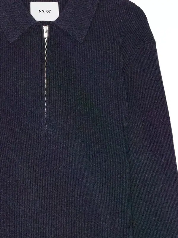 Nn07 Hansie Polo Sweater - Blue