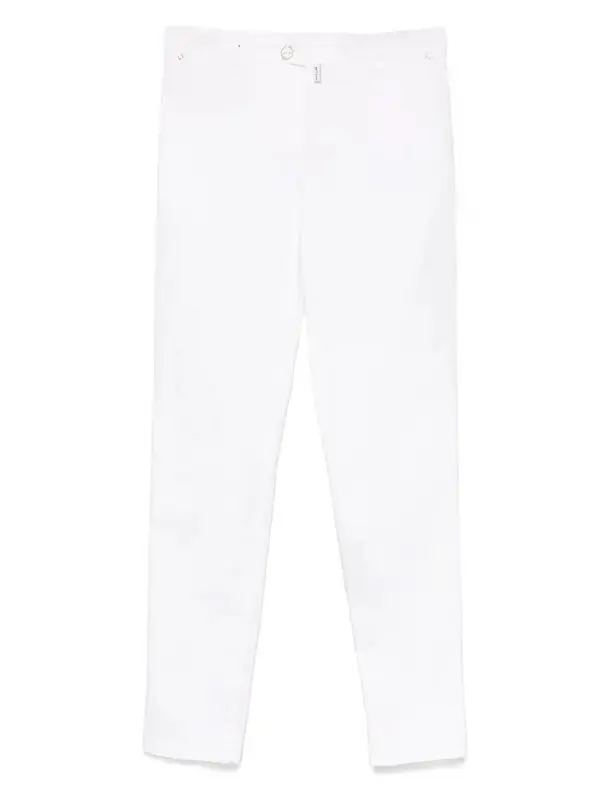 Kiton Logo-patch Chinos - White