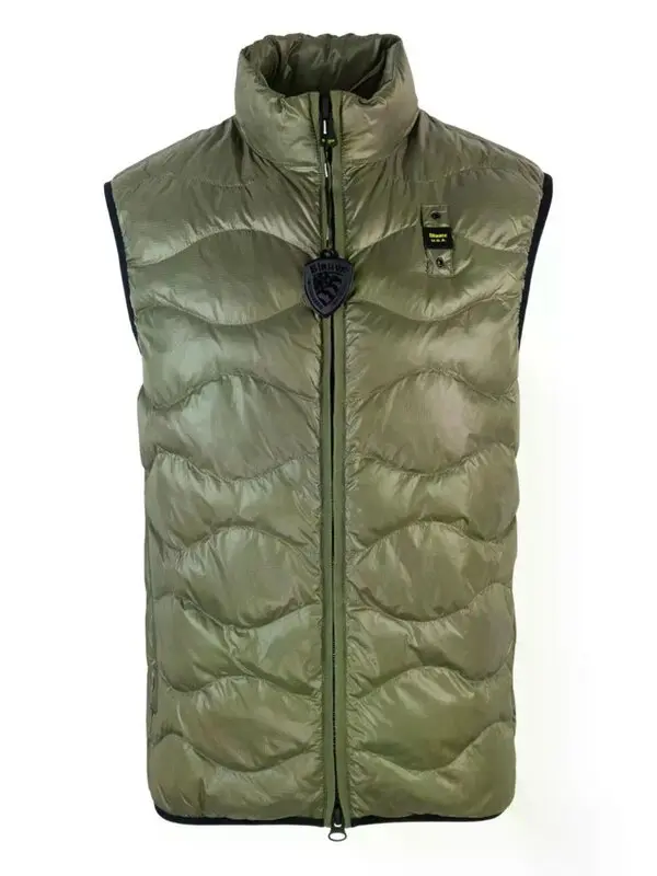 BLAUER. Padded Gilet - Green