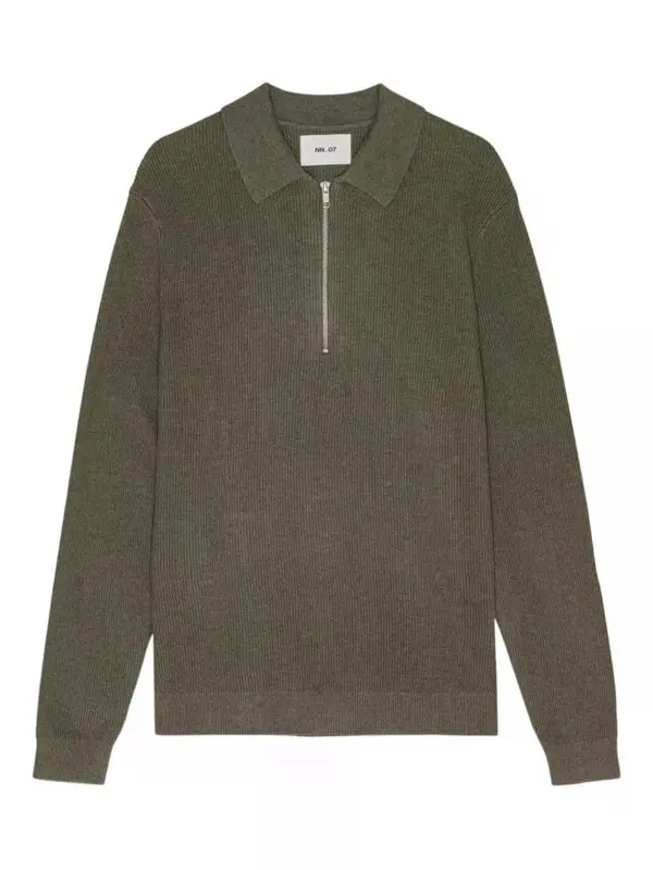 Nn07 Hansie Polo Sweater - Green