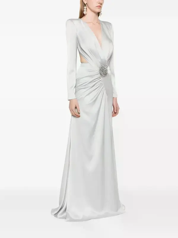 M.MARQUISE Grace Maxi Dress - Grey