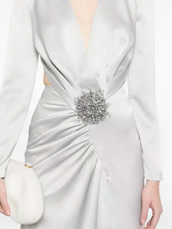 M.MARQUISE Grace Maxi Dress - Grey
