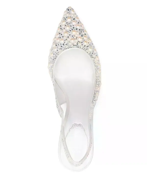 Rene Caovilla Faux Pearl-embellished Pumps