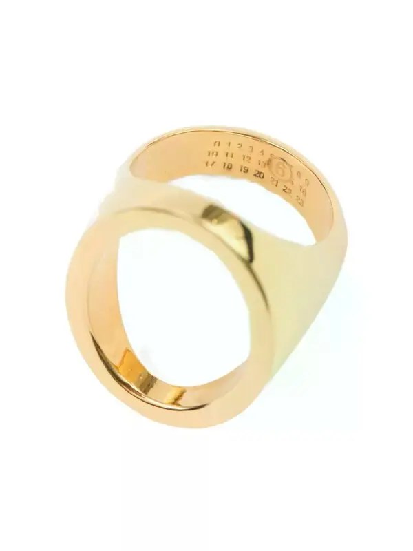 MAISON MARGIELA Minimal Logo Ring - Gold