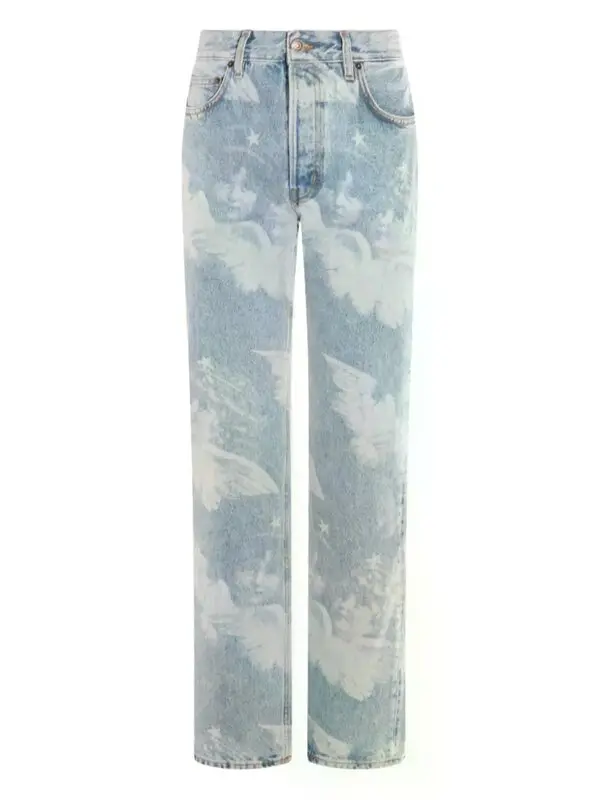 Fiorucci Cotton Straight Leg Jeans