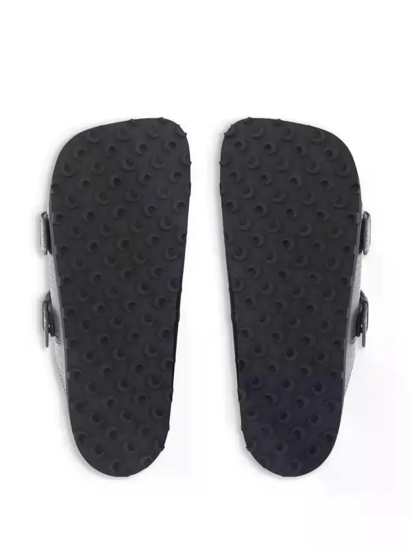 MARINE SERRE Lizard-print Sandals - Grey