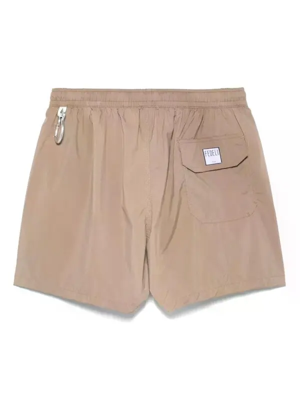 Fedeli Madeira Swim Shorts - Brown