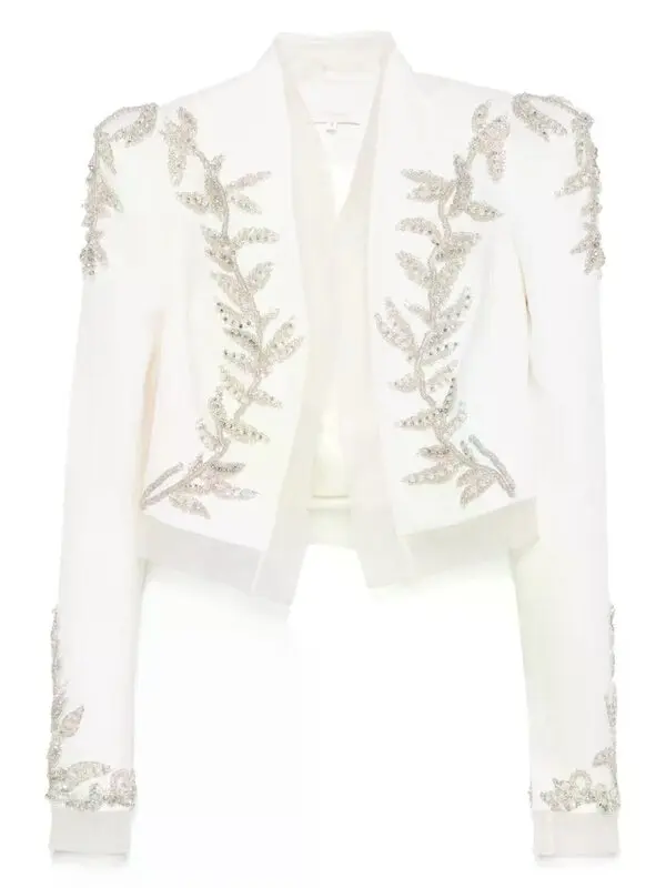M.MARQUISE Karin Bead-embellished Blazer - Neutrals