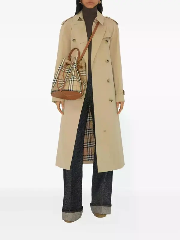 Burberry Check Bucket Bag - Neutrals