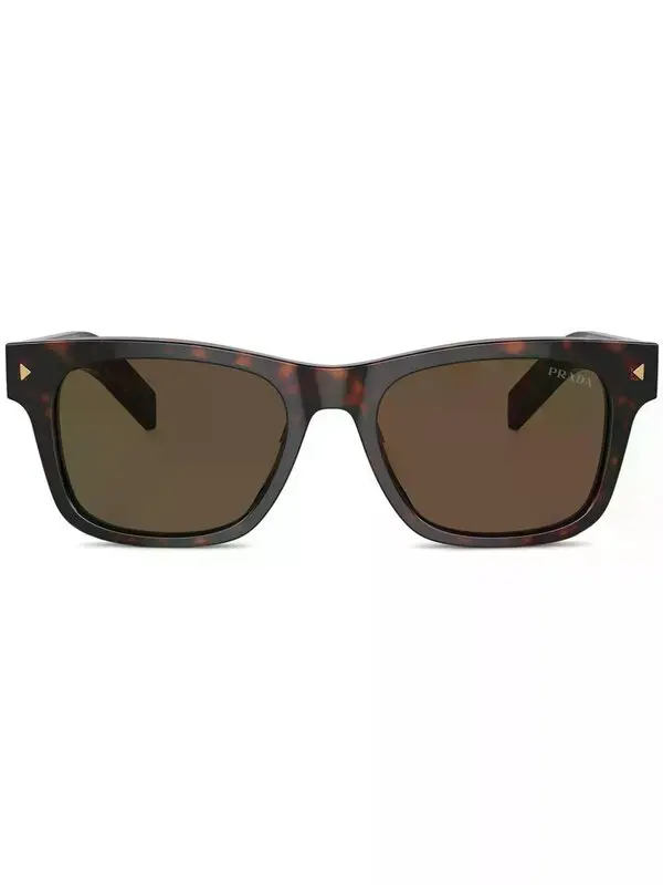 Prada Rectangle-frame Sunglasses - Brown