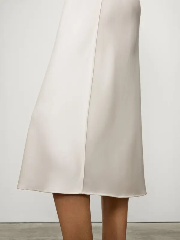 LISA YANG Midi Skirt In Silk Double Georgette