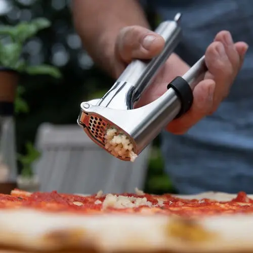 ROSLE Stainless Steel Slim Mincing Garlic Press