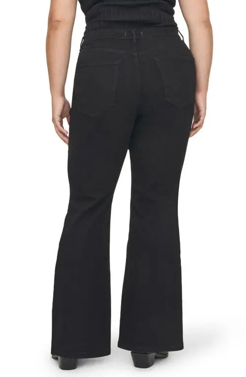 Warp + Weft Nao High-waist Bootcut Jeans - Jet Black