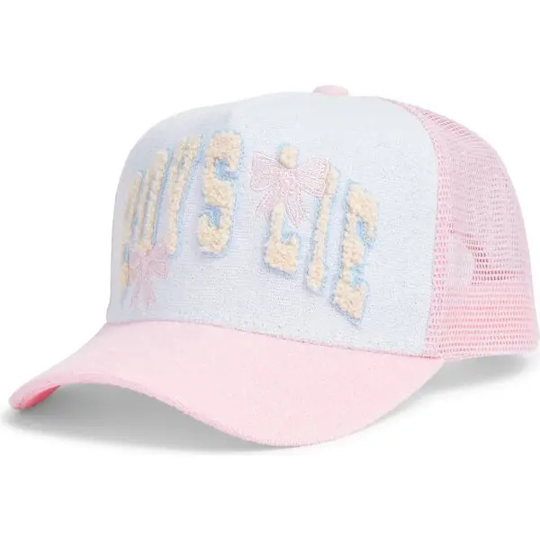 BOYS LIE Bows Trucker Hat - Pink