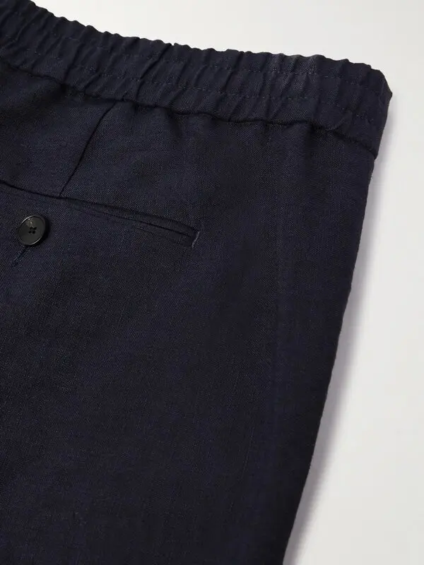 Mr P. James Straight-leg Linen Trousers
