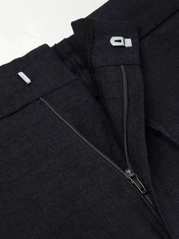 Mr P. James Straight-leg Linen Trousers